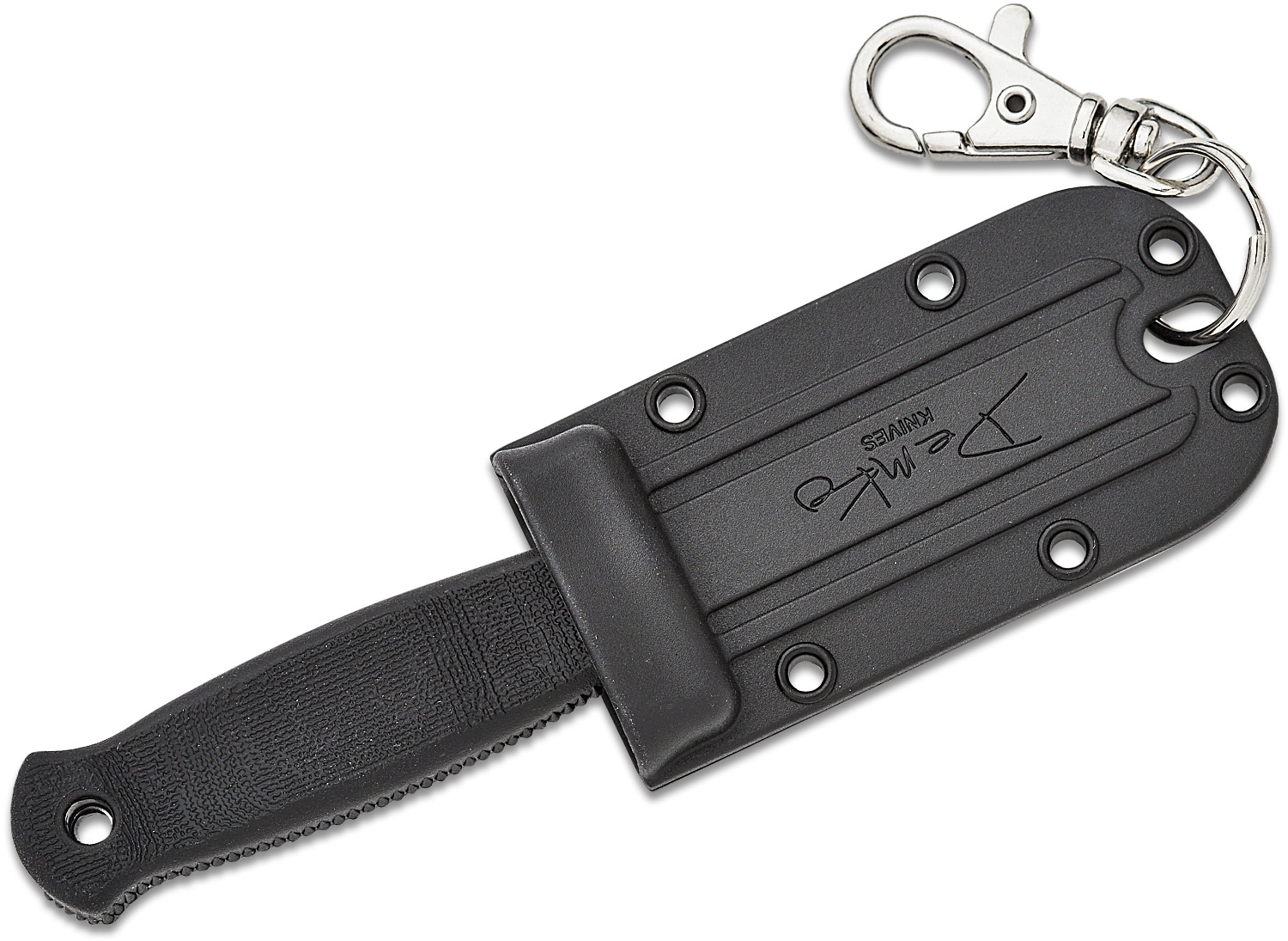 Demko Knives Armiger 2 Fixed Blade Neck Knife 2" 4034 Satin Shark Foot ...