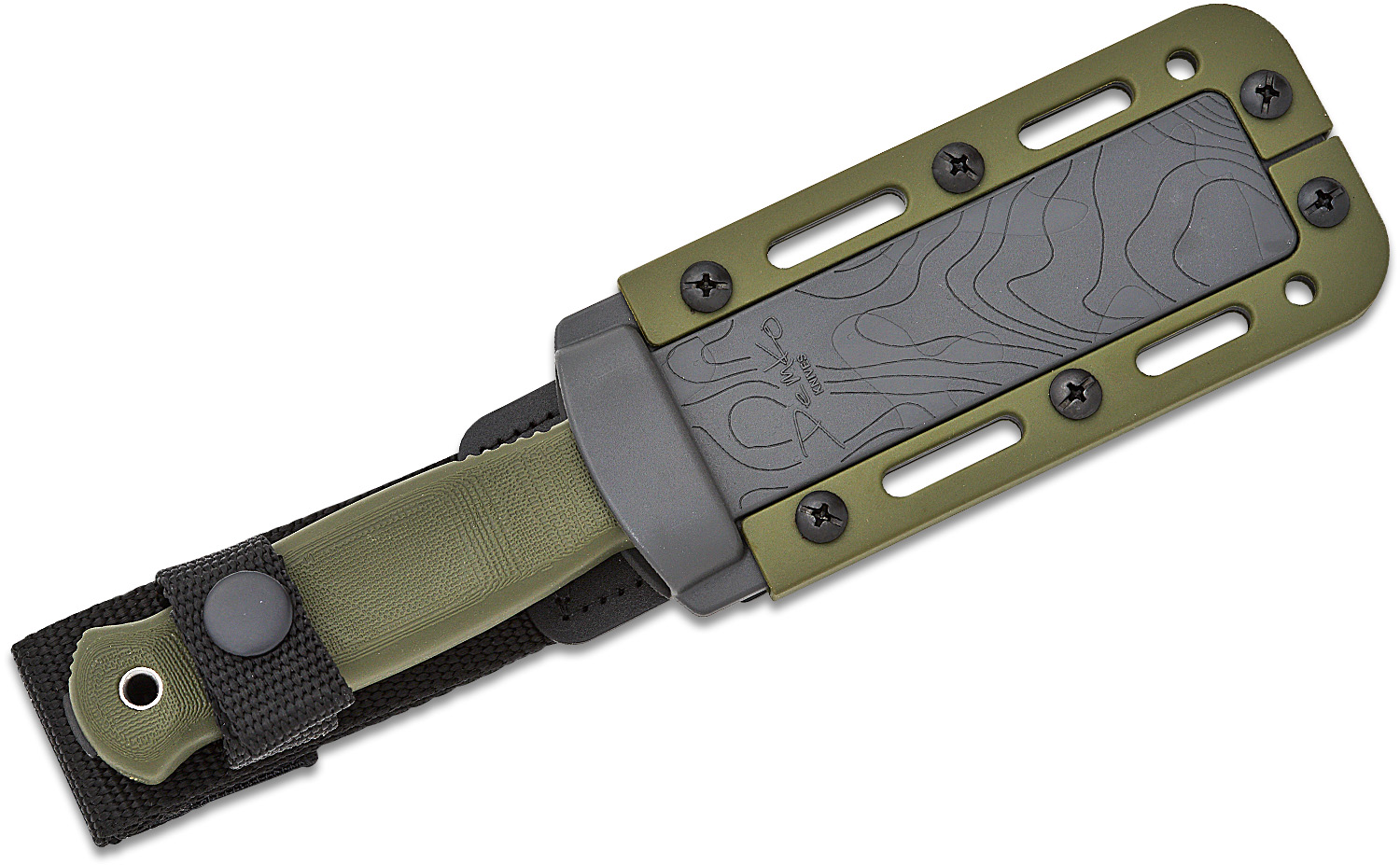 Demko Knives Armiger 4 Fixed Blade Knife 4.25" 80CrV2 Black Powder ...