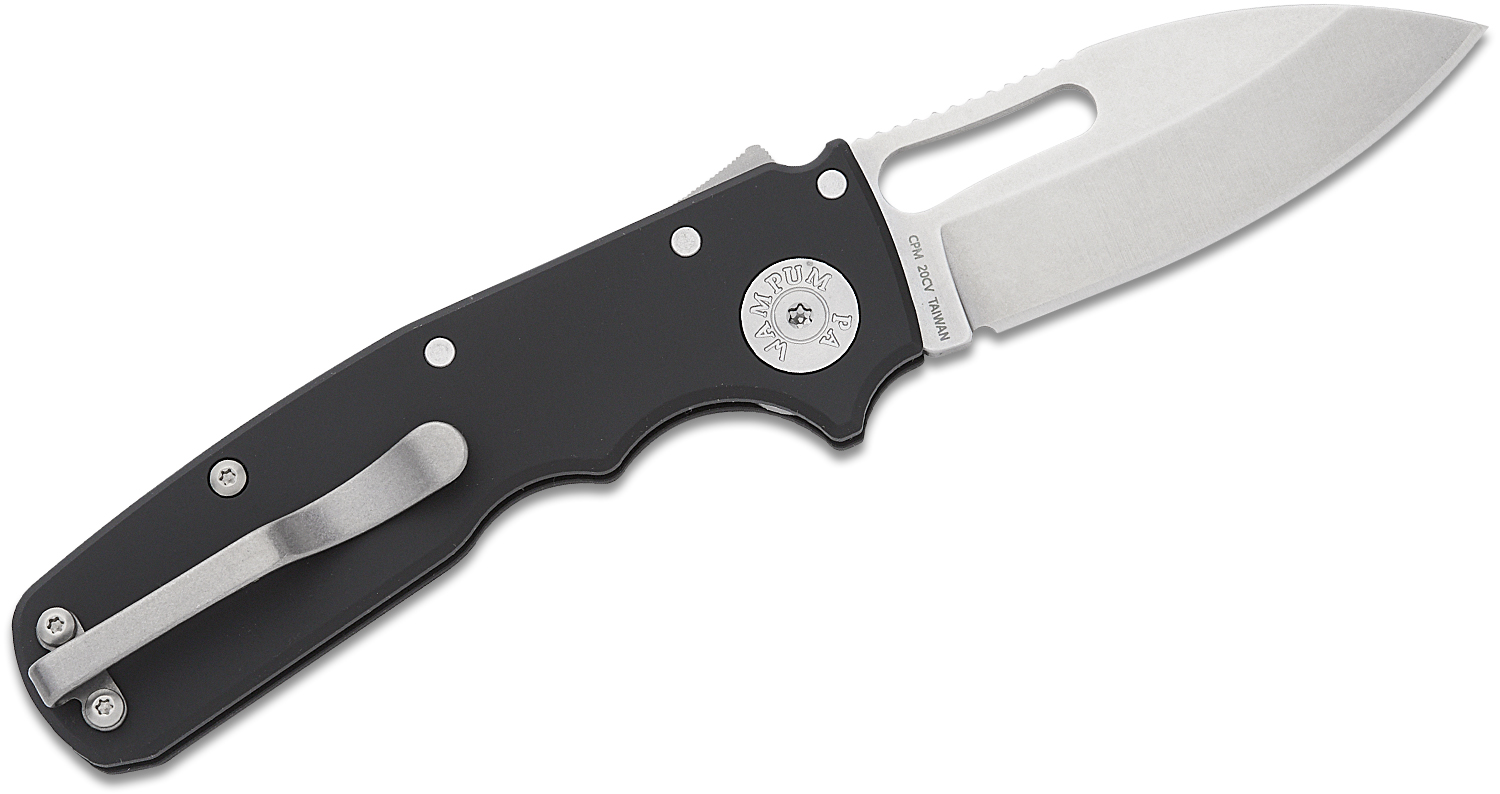 Andrew Demko AD20.5 Shark Cub Shark Lock Folding Knife 2.75" CPM-20CV Stonewashed Slicer Shark ...