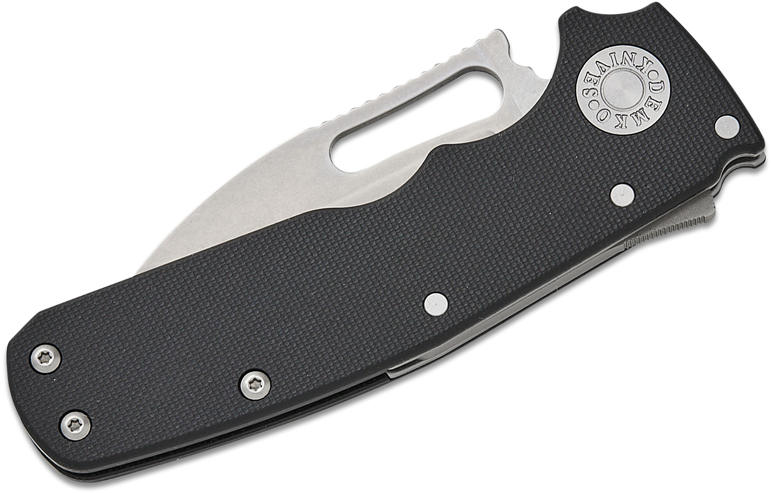 Andrew Demko Shark-Cub Shark Lock Folding Knife 2.75" CPM-20CV Stonewashed Slicer Shark Blade ...