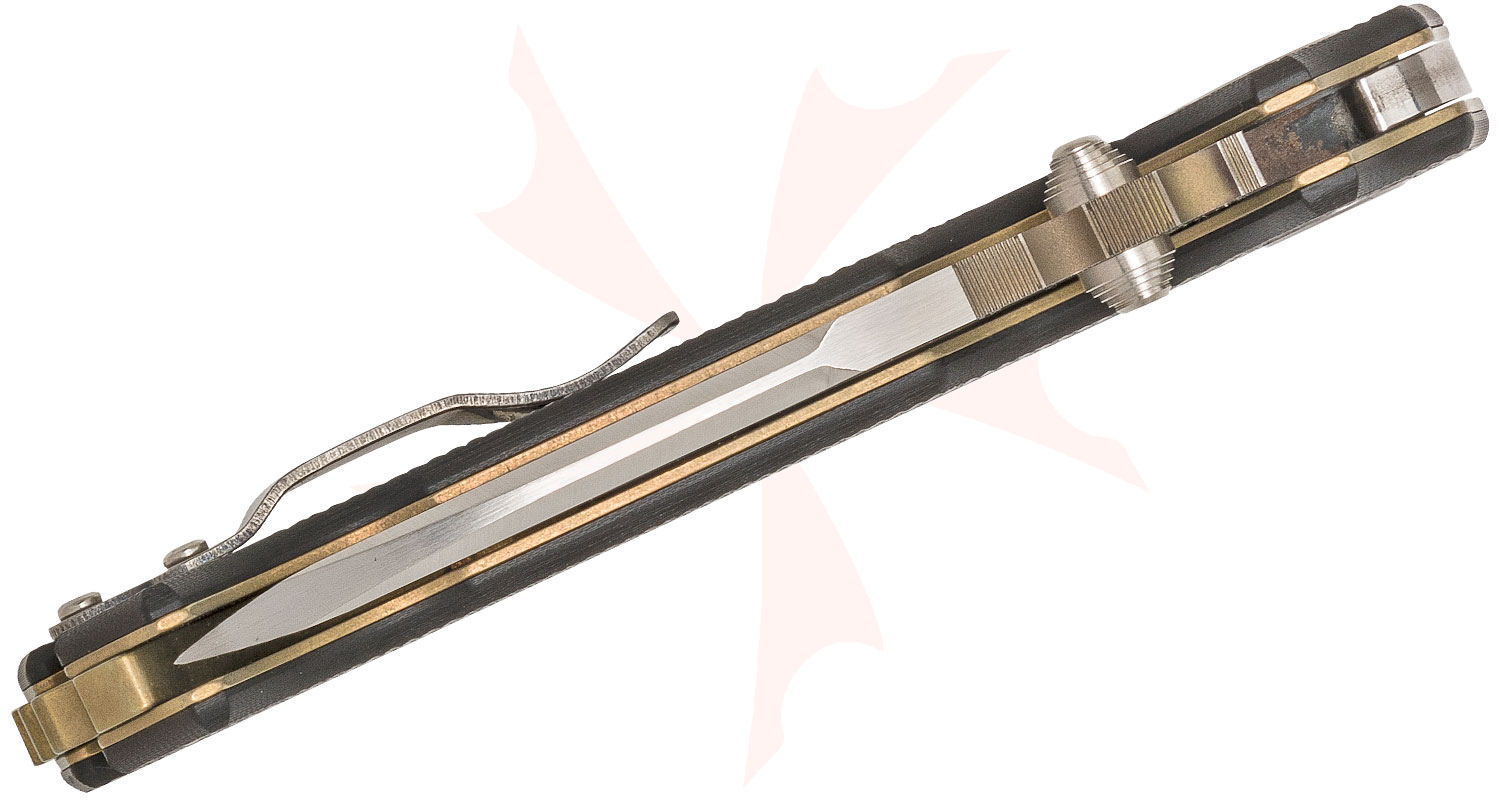 Andrew Demko Custom AD10 Folding Knife 3.5" CPM-20CV Satin Drop Point ...