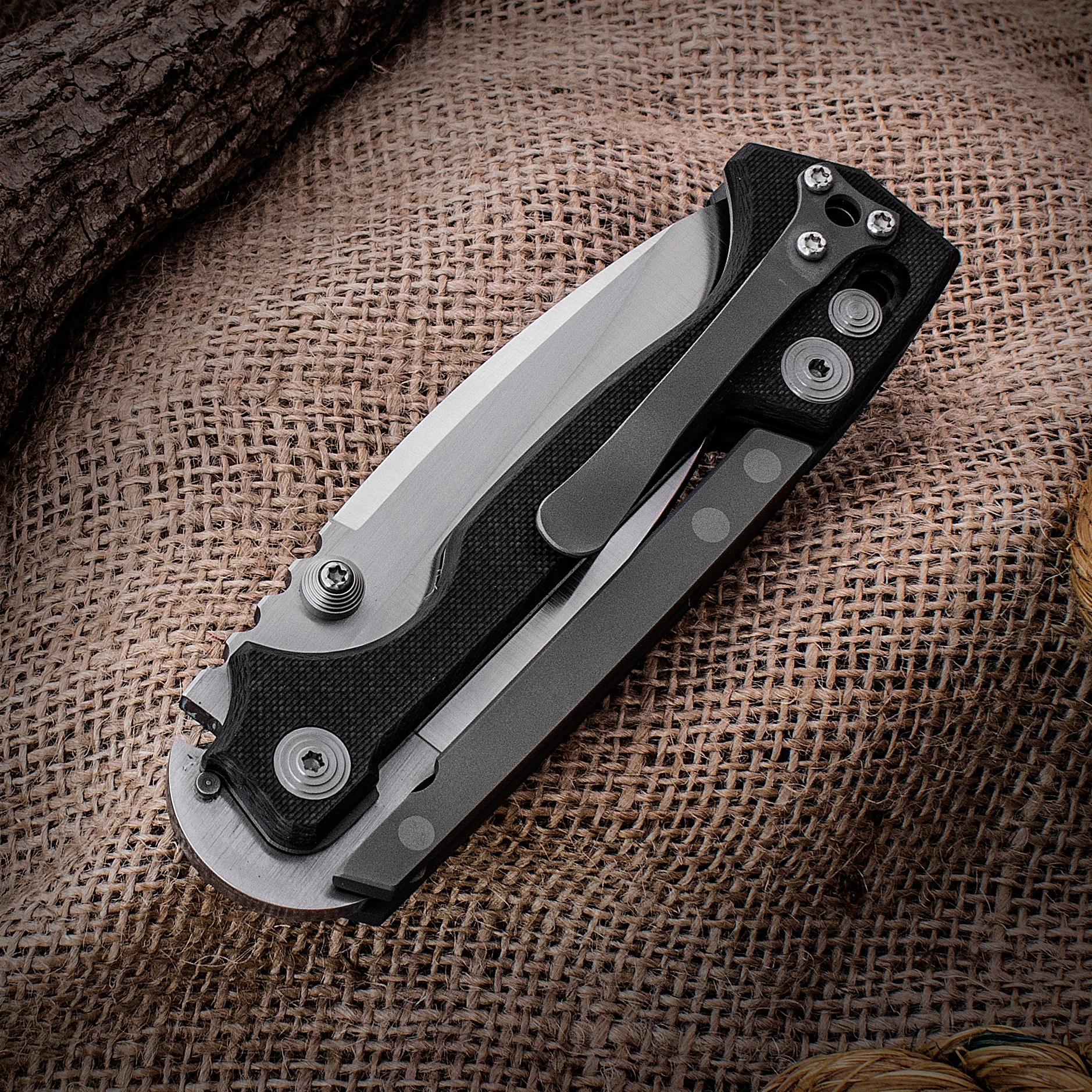 Andrew Demko Custom AD15 Folding Knife 3.75" CPM-20CV Satin Blade ...