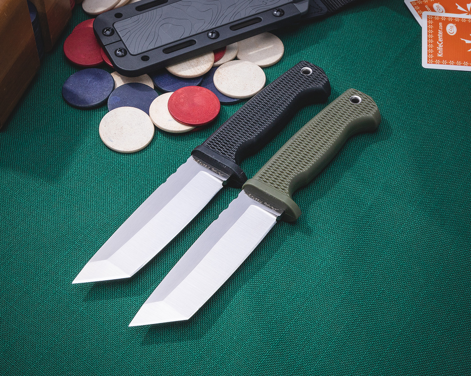 Demko Knives FREEREIGN Fixed Blade Knife 5" AUS-10A Satin Tanto, Black ...