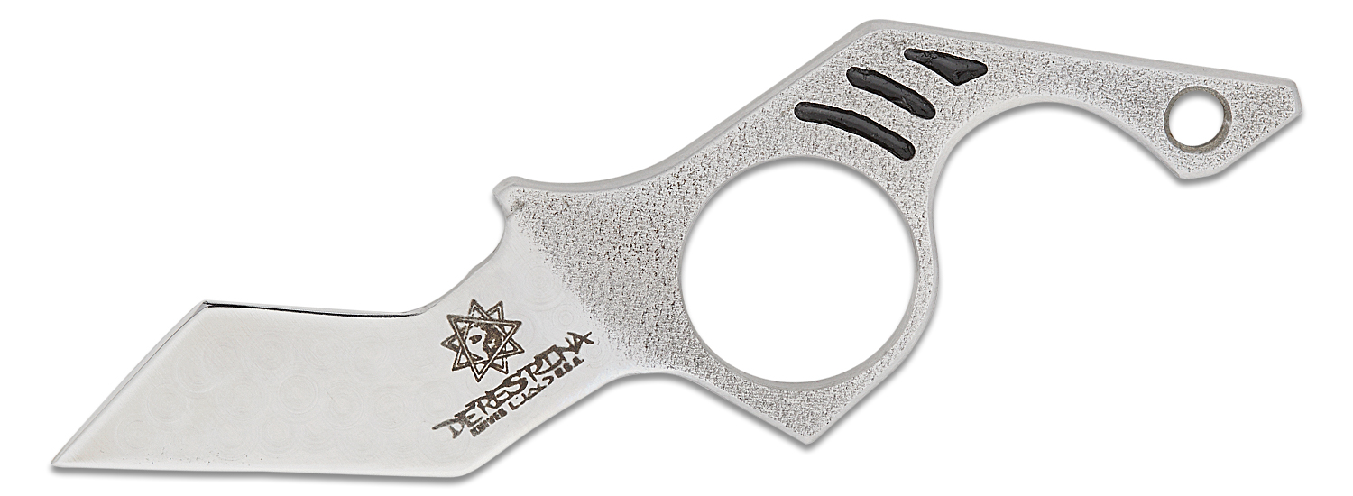 Derespina Custom "Nix" Fixed Neck Knife 2.5" 154CM Chisel Ground Double ...