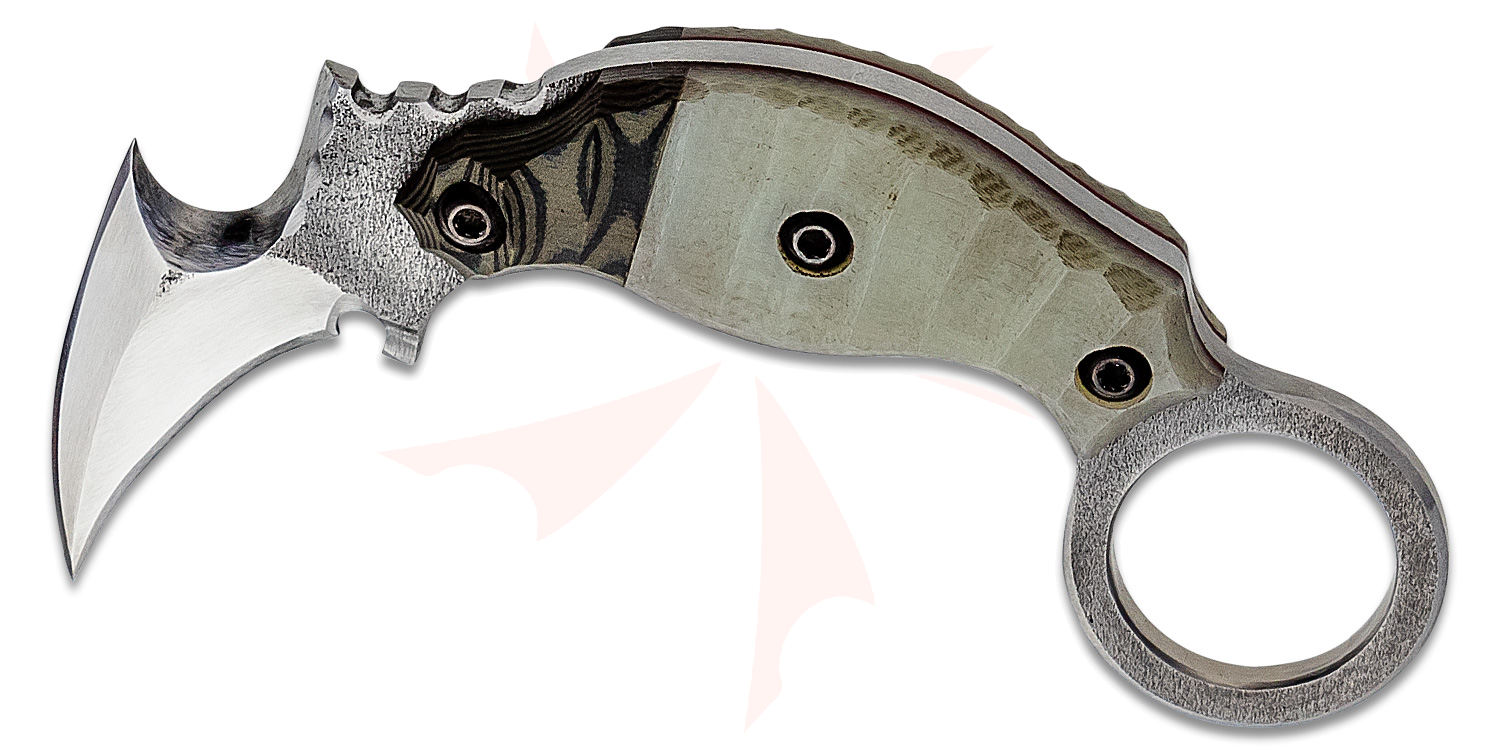 Rich Derespina Custom Lucky Model 13 Karambit Fixed Blade Knife 2.05 ...