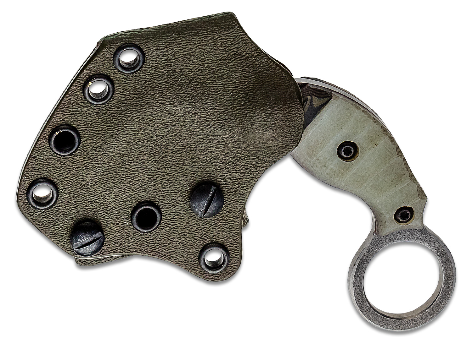 Rich Derespina Custom Lucky Model 13 Karambit Fixed Blade Knife 2.05 ...