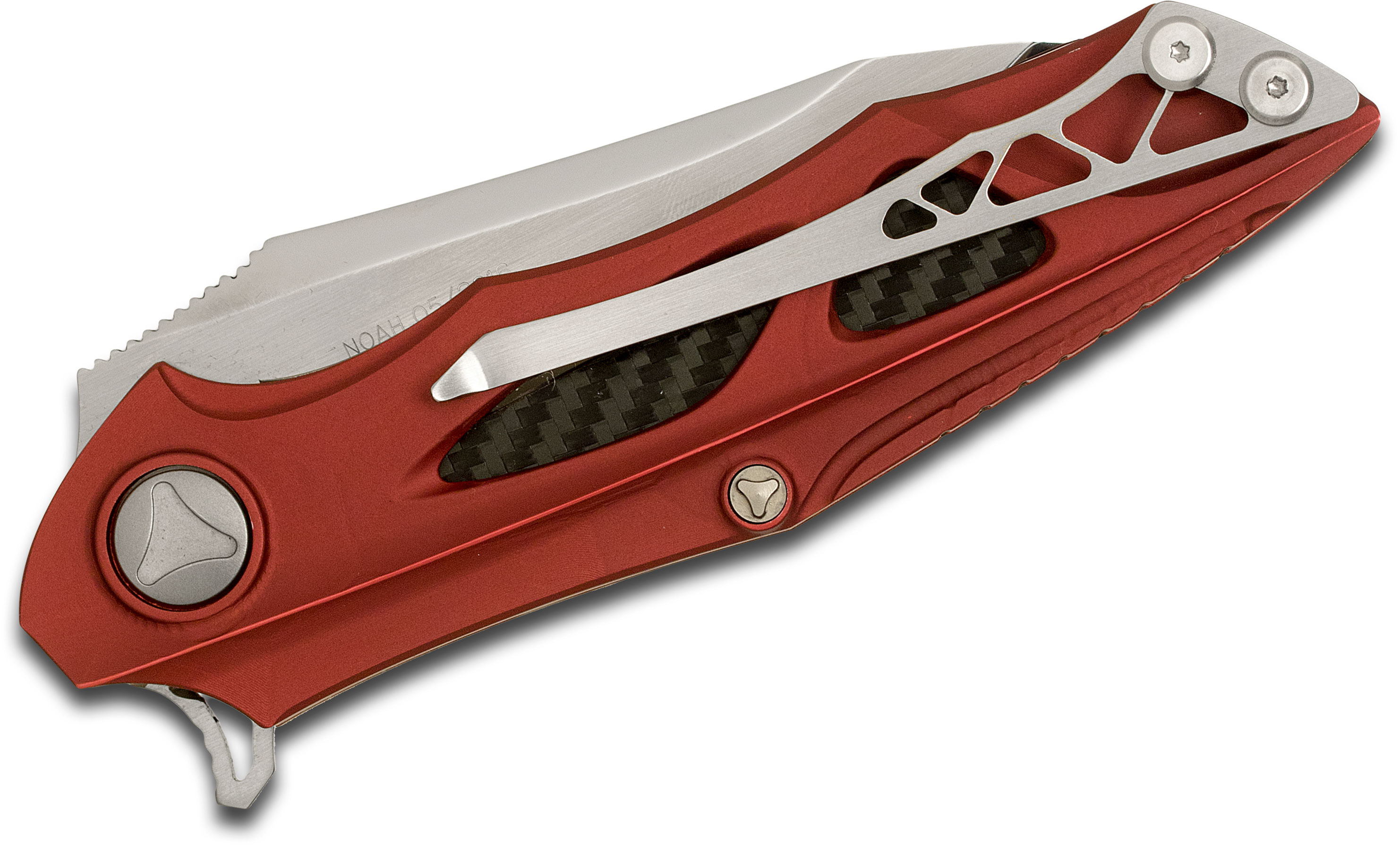 Dew Hara Custom Noah Prototype 001 Flipper 3.375" Mirror Polished Elmax ...