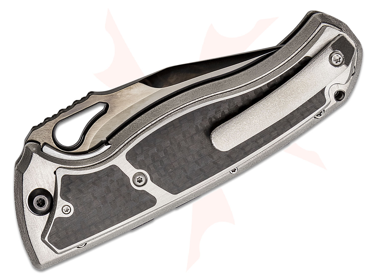 Matt Diskin Custom Revolution Dual-Action AUTO Folding Knife 3.625" M390 Mirror Polished Black ...