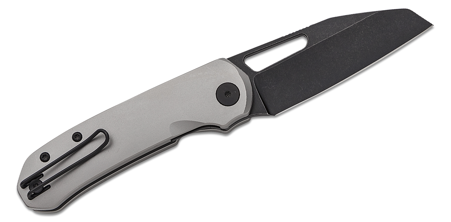 Divo Knives Buzz Reverse Tux Front Flipper Knife 3.3" CPM-20CV Black ...