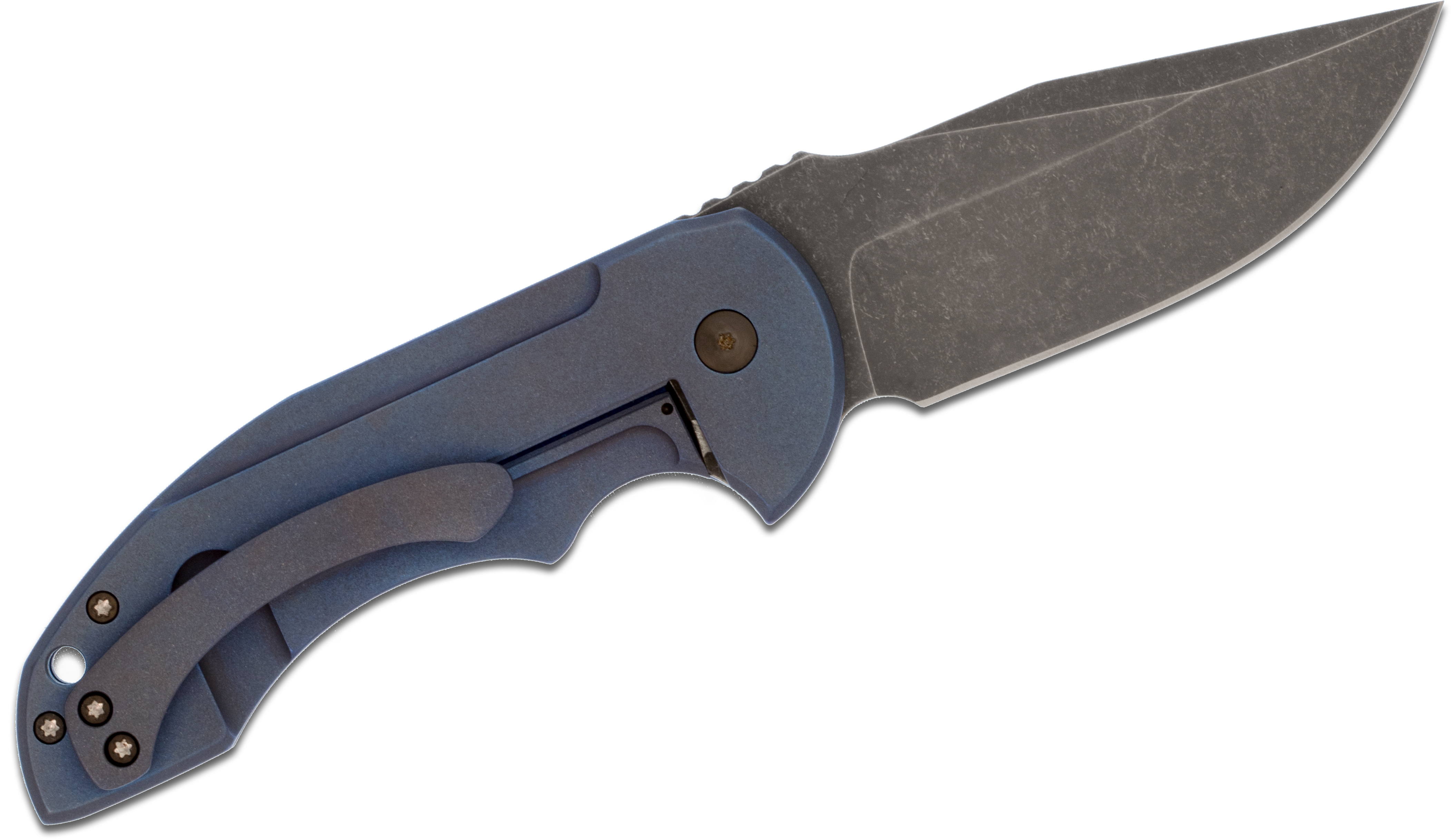 David Mosier Knives Customized Crossfire Mid-Tech Flipper 3.5" Acid ...