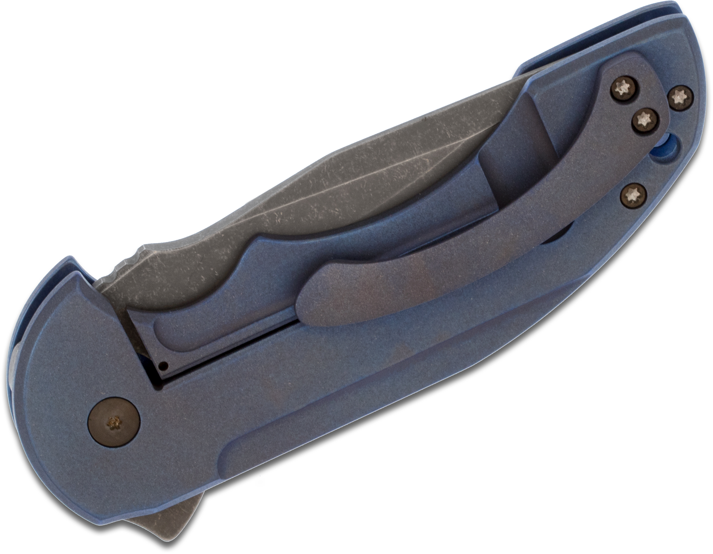 David Mosier Knives Customized Crossfire Mid-Tech Flipper 3.5" Acid ...