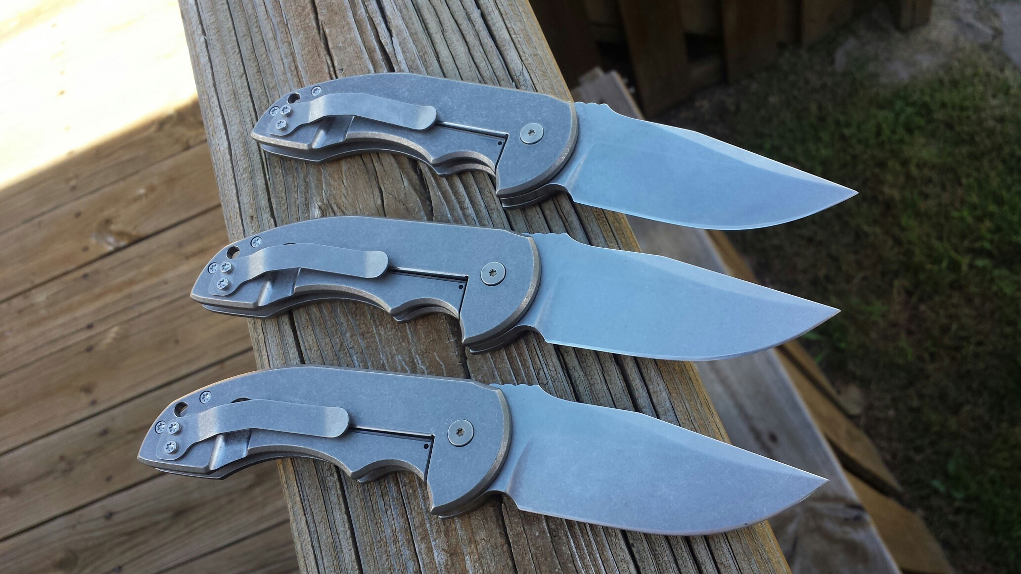 David Mosier Knives Crossfire Mid-tech Flipper 3.5" CPM-154 Plain Blade ...