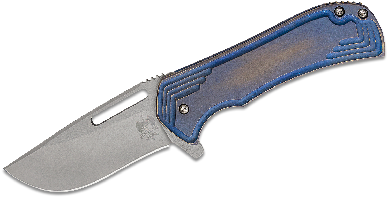 Doc Shiffer Knives Field Grade Enhanced Flipper Knife 3" CPM-MagnaCut ...