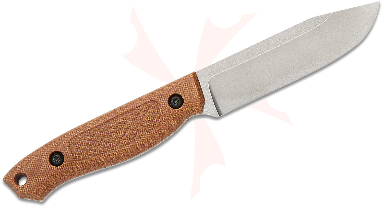 Dogwood Custom Knives Echo-3 Fixed Blade Knife 4.13" S35VN Stonewashed ...