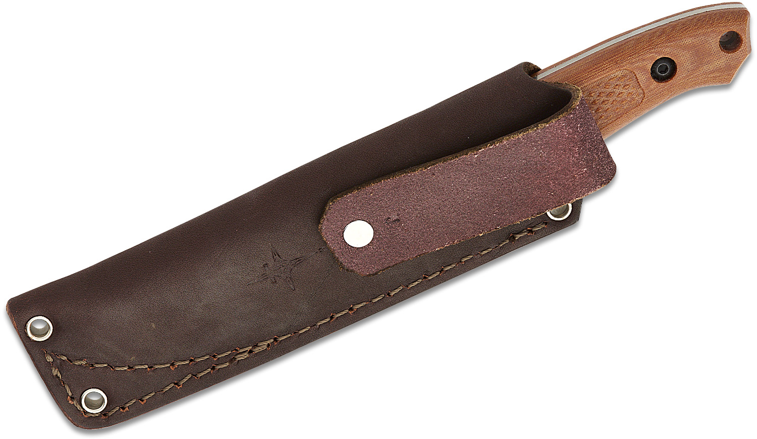 Dogwood Custom Knives Echo-3 Fixed Blade Knife 4.13" S35VN Stonewashed ...