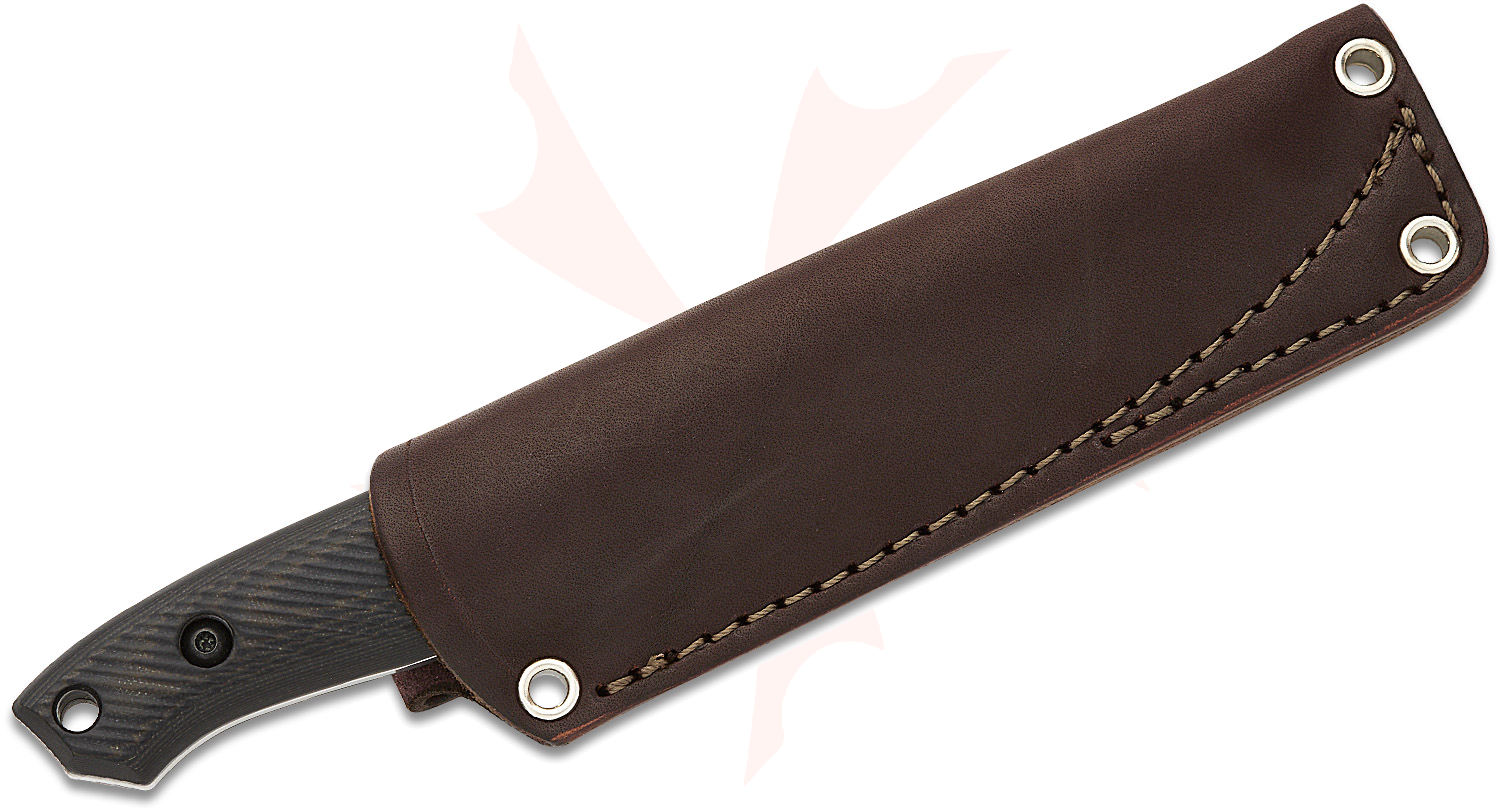 Dogwood Custom Knives Echo-3 Fixed Blade Knife 4.13" S35VN Stonewashed ...