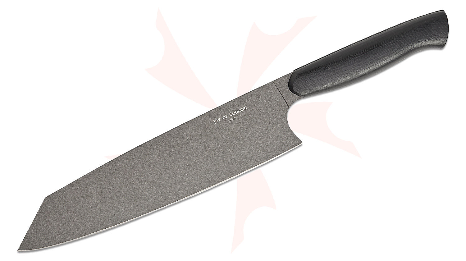 Dogwood Custom Knives Joy of Cooking Santoku Kitchen Knife 8.5" S35VN ...