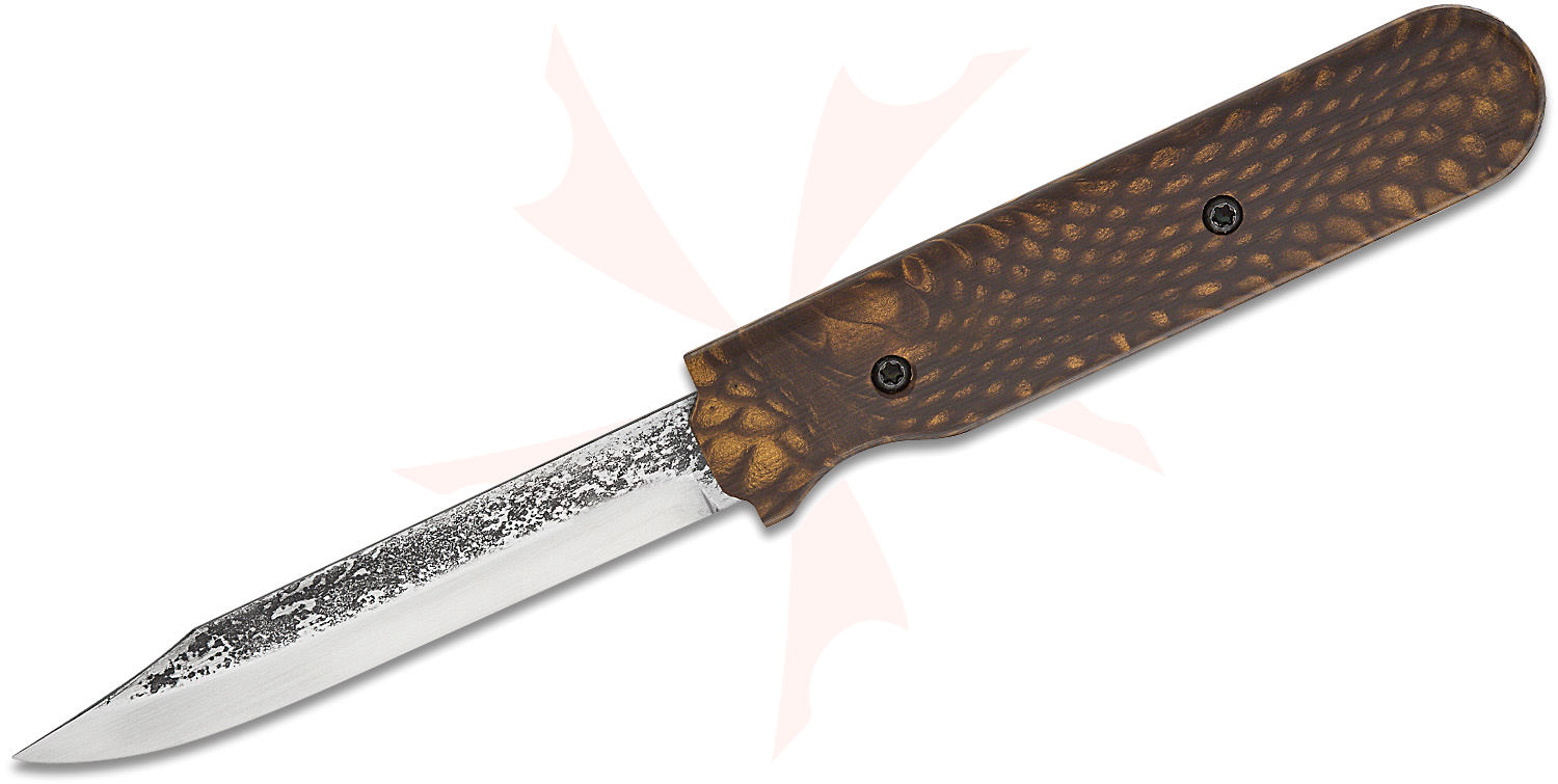 Dogwood Custom Knives Utility Knife 3.125" O1 Clip Point Fixed Blade ...