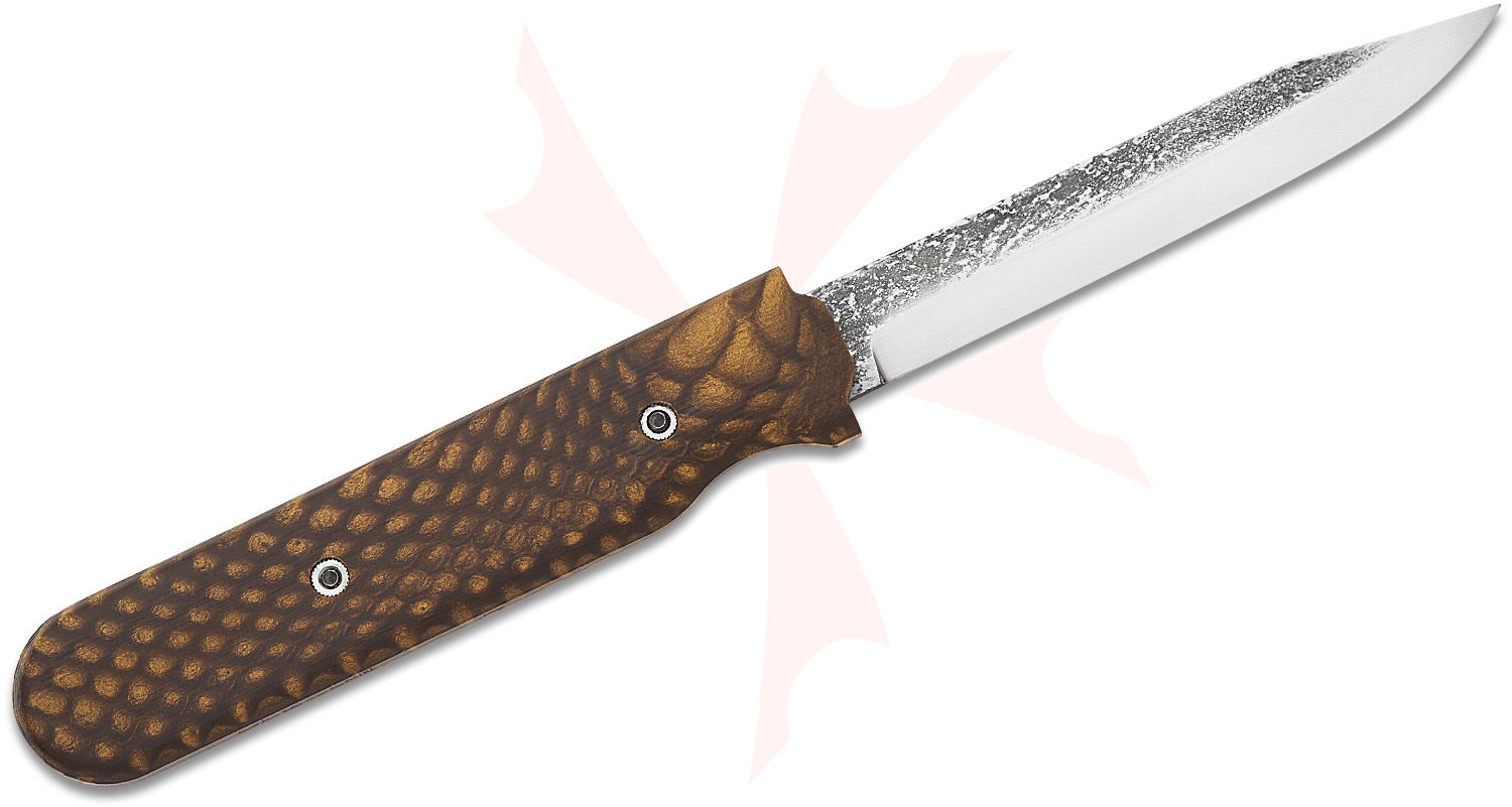 Dogwood Custom Knives Utility Knife 3.125" O1 Clip Point Fixed Blade ...