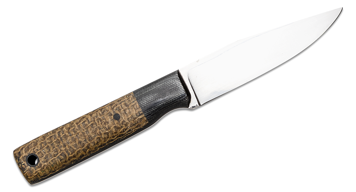 Dogwood Custom Knives Cub 3.5" CPM-MagnaCut Fixed Blade Knife, Coffee ...