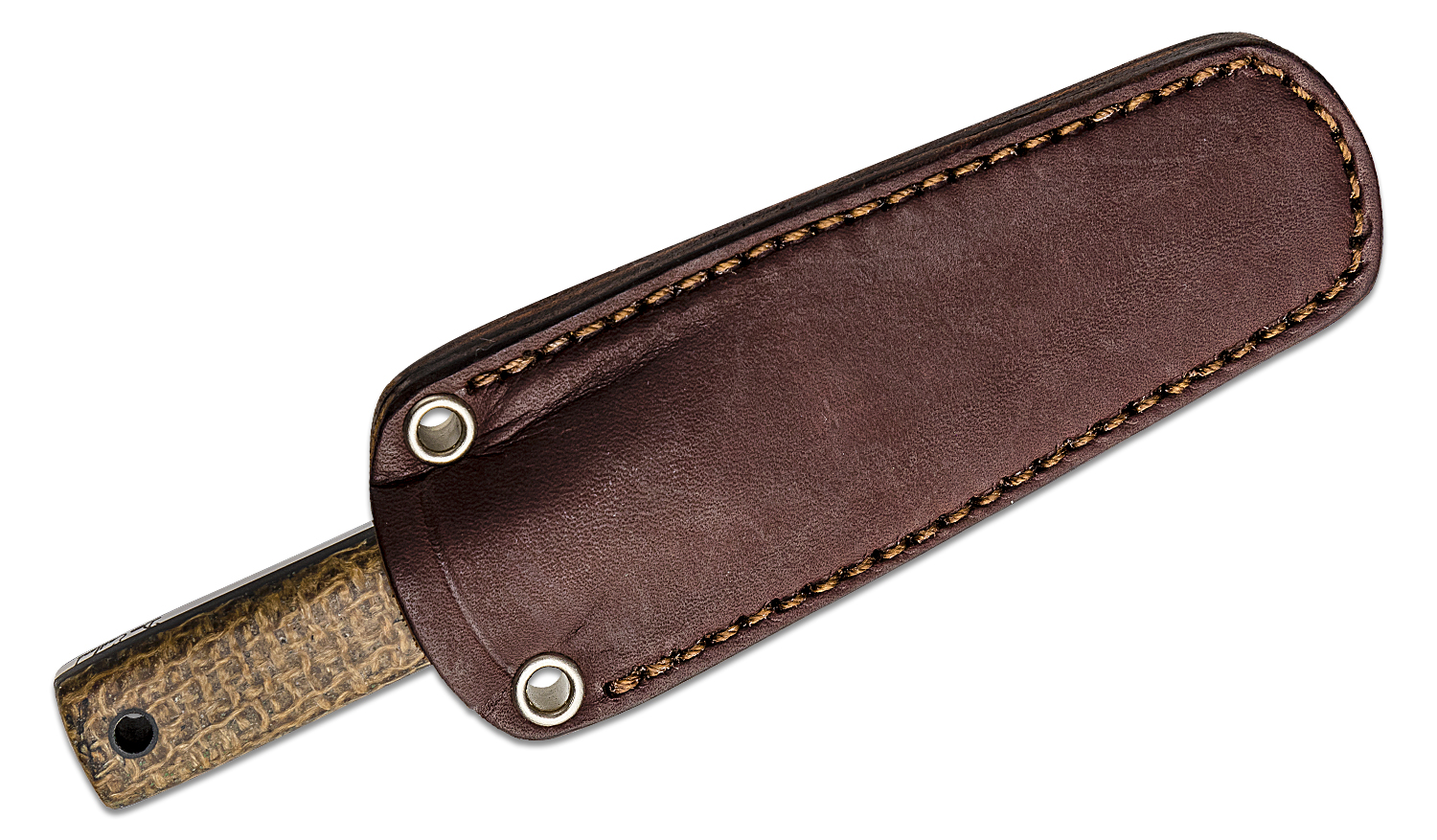 Dogwood Custom Knives Cub 3.5" CPM-MagnaCut Fixed Blade Knife, Coffee ...