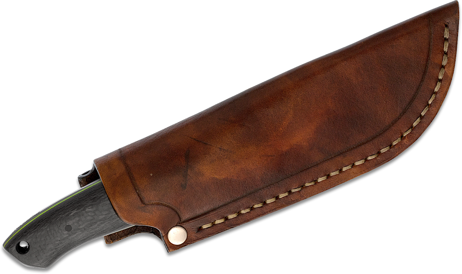 Dogwood Custom Knives Echo-5 Drop Point 3.94" S35VN Fixed Blade, Glow ...