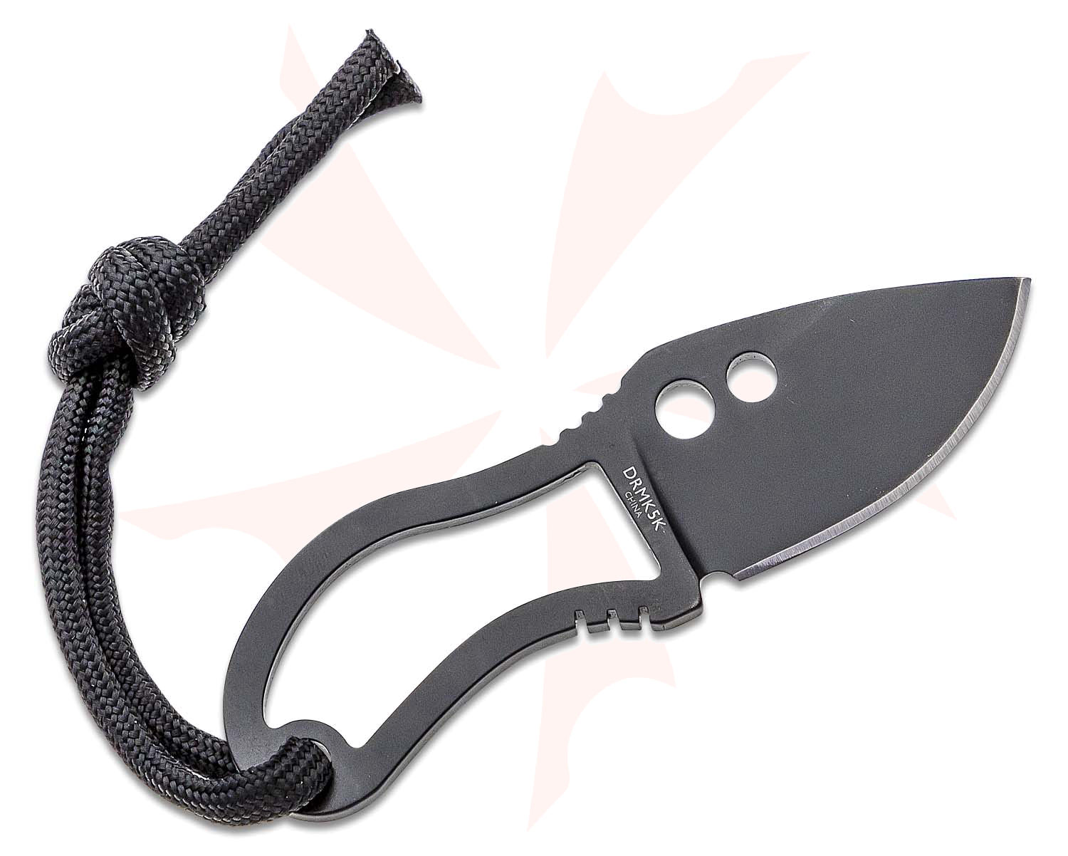 Doug Ritter Knives RSK Mk5K Neck Knife 1.75" Black Blade, Molded GRN ...