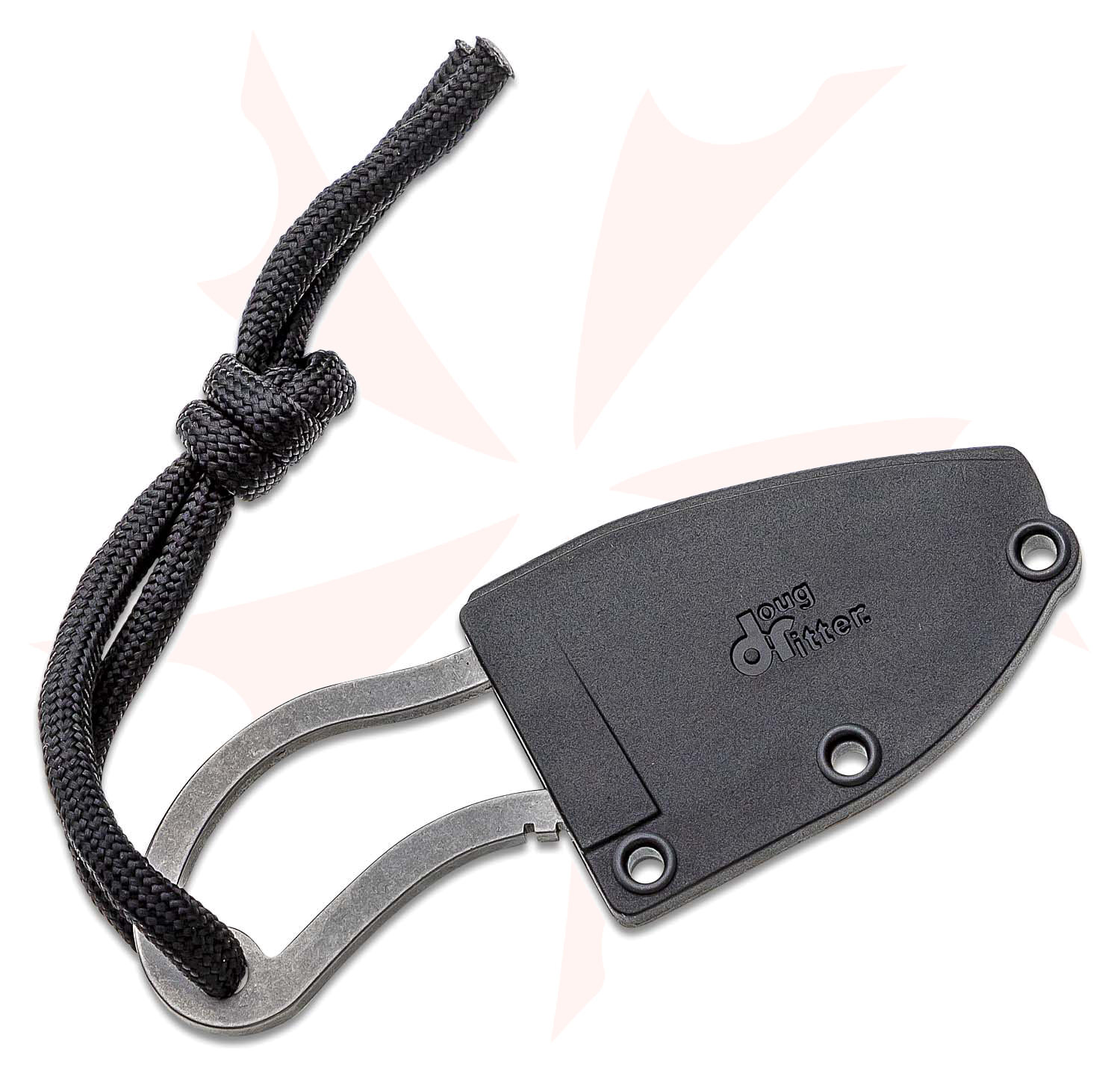 Doug Ritter Knives RSK Mk5 Neck Knife 1.75" Stonewashed Blade, Molded ...