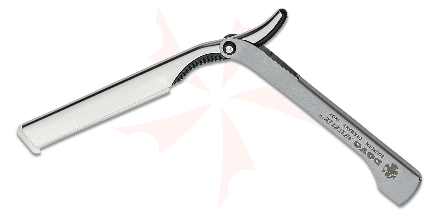 DOVO Shavette Replaceable Blade Straight Razor, Matte Stainless Steel ...