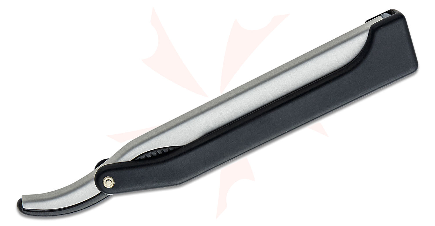 DOVO Shavette Replaceable Blade Straight Razor, Black Zytel Handle ...