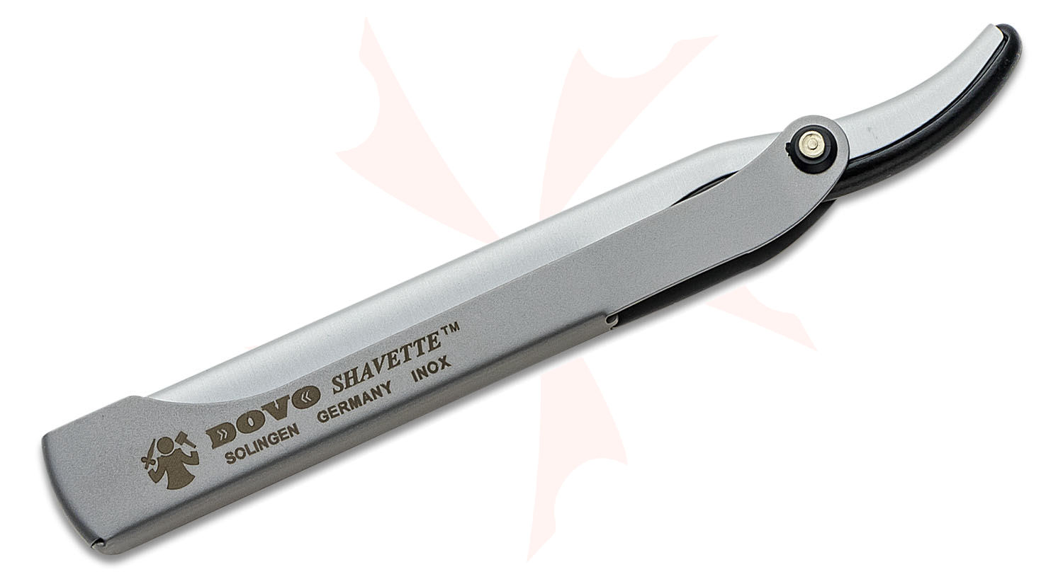 DOVO Shavette Replaceable Blade Straight Razor, Silver Aluminum Handle ...