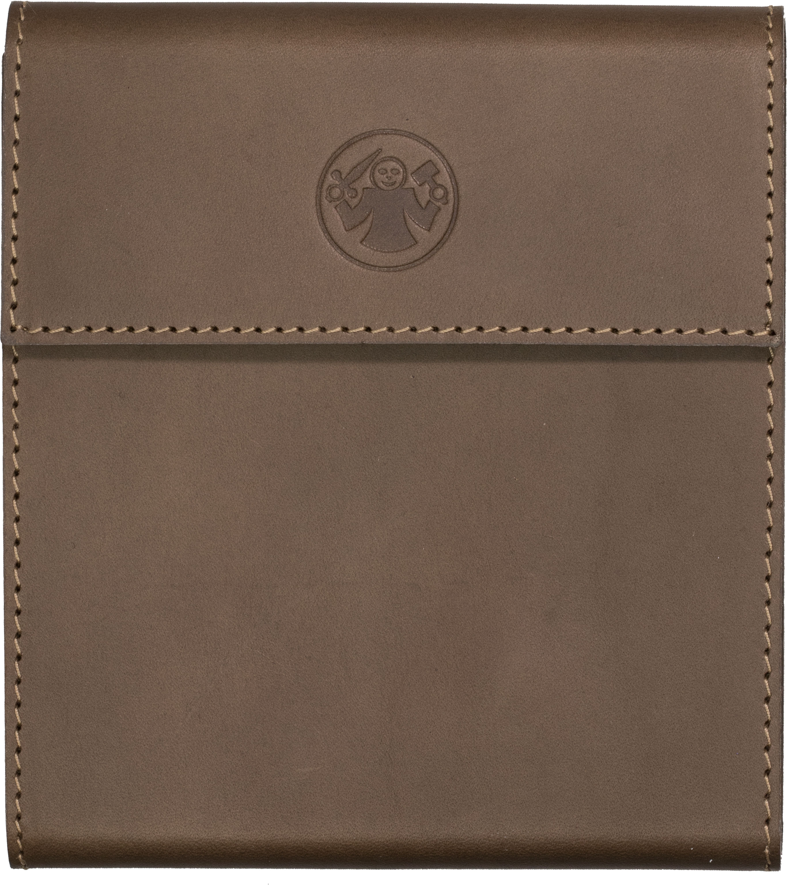 DOVO 5-Piece Manicure Set with 3 Nail Scissors in Brown Leather Case ...