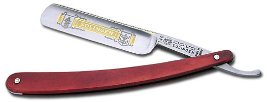 DOVO Straight Razor 5/8" Carbon Steel Blade Red Bone Handle ...
