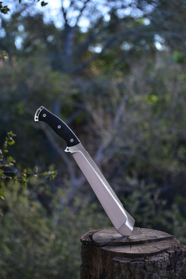 DPx Gear HEFT 12 CHOP Fixed 12" Two-Tone Polished/Satin Blade, Black ...