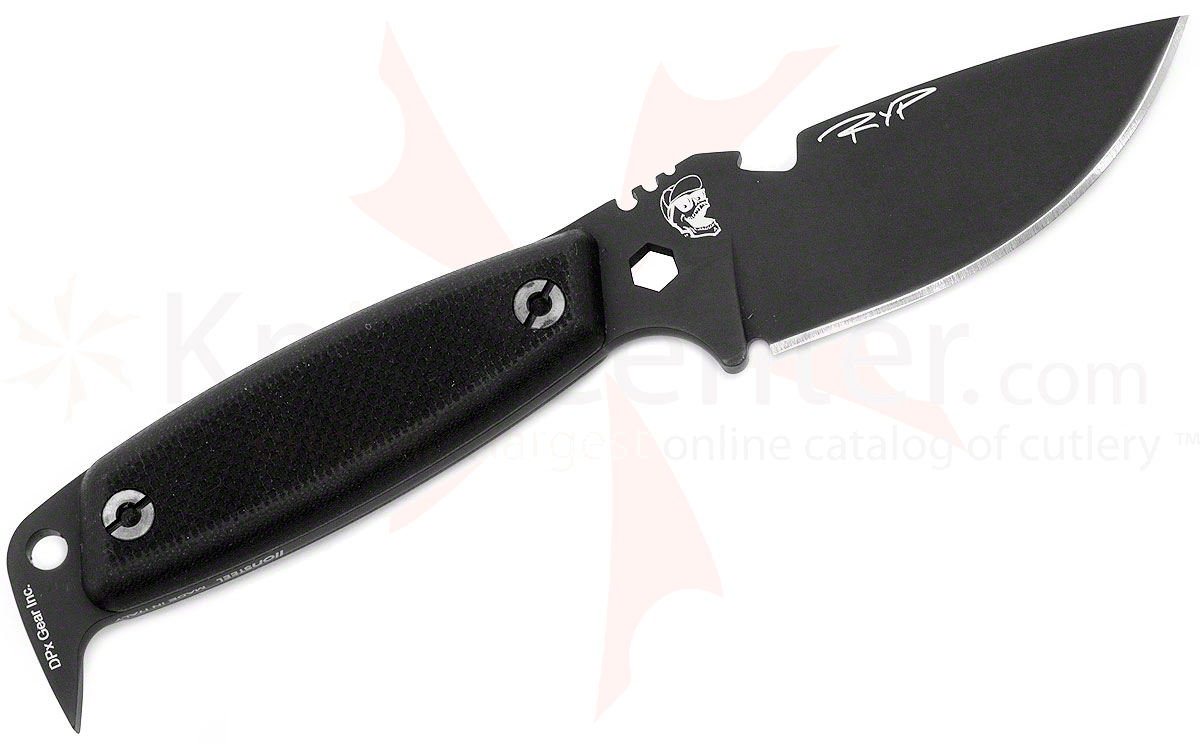 DPx Gear HEST II Assault Fixed 3.15" Plain Black Niolox Blade, Black ...