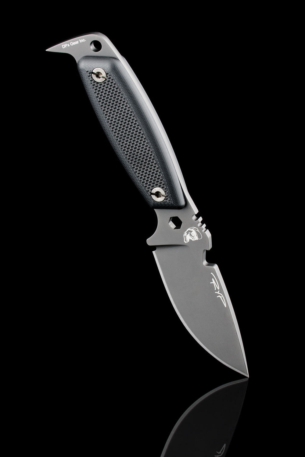 DPx Gear HEST II Assault Fixed 3.15" Plain Black Niolox Blade, Black ...