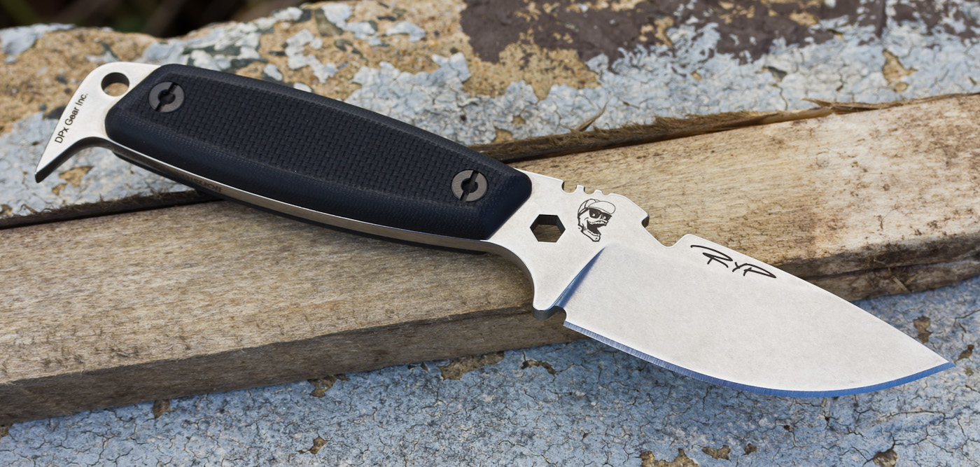 DPx Gear HEST II Milspec Fixed 3.15" Stonewash Niolox Blade, Black G10 ...