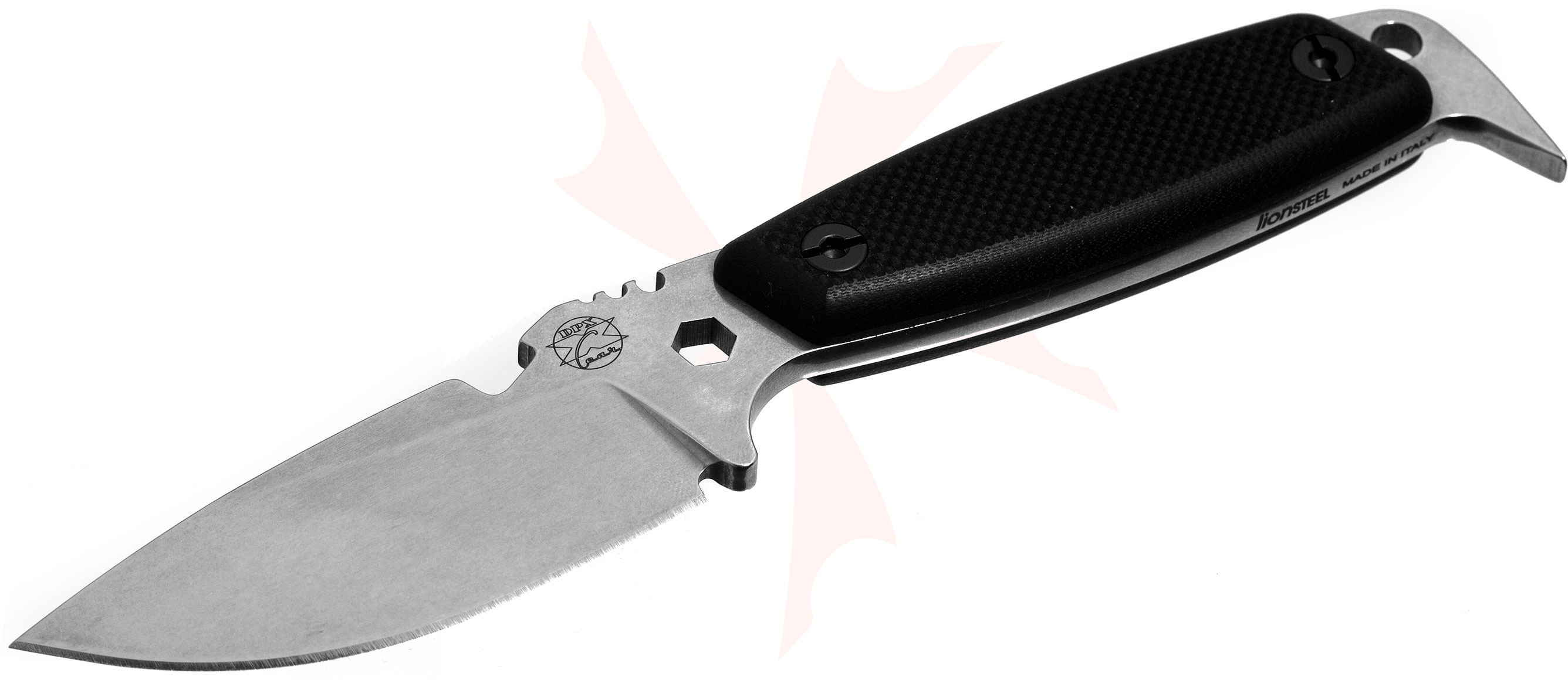 DPx Gear HEST II Milspec Fixed 3.15" Stonewash Niolox Blade, Black G10 ...