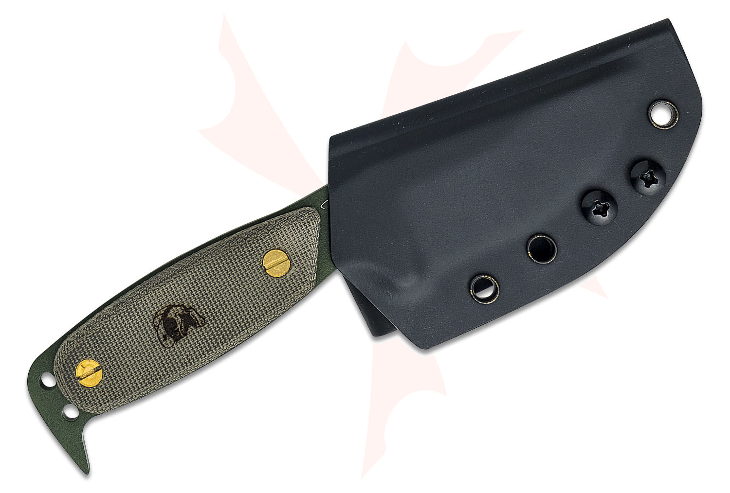 DPx Gear HEST Original Fixed Blade Knife 3.13" D2 OD Green Powder Coat ...