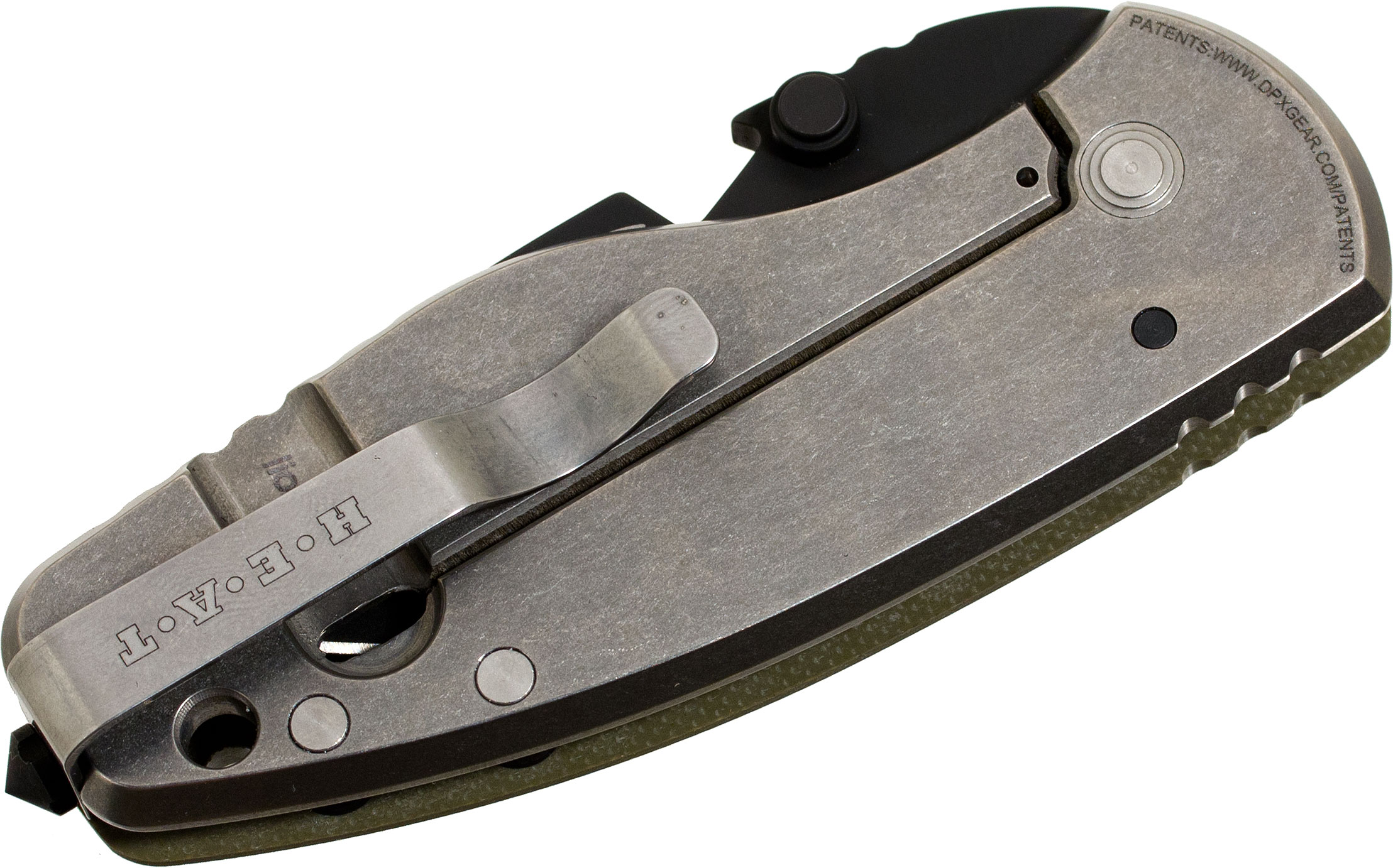 DPx Gear HEAT/F Left Handed Folding Knife 2.26" Black D2 Tool Steel ...