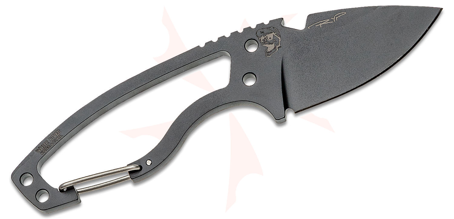 DPx Gear HEAT Hiker 2.4" S30V Blade, Black Ceramic Finish, Carabiner ...