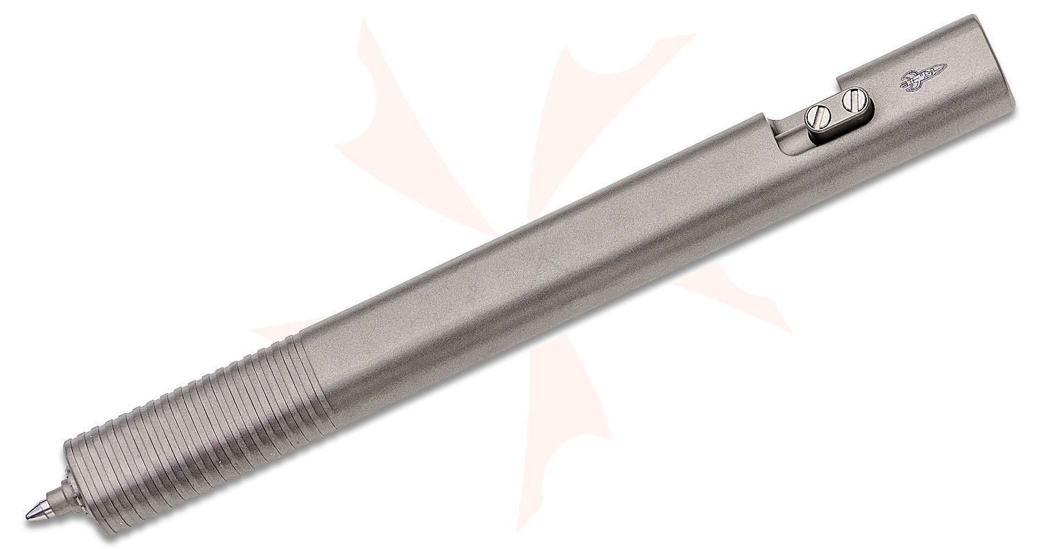 D Rocket Designs Bolt Pen V2, Oval-Shaped Titanium, 5.12" Overall ...
