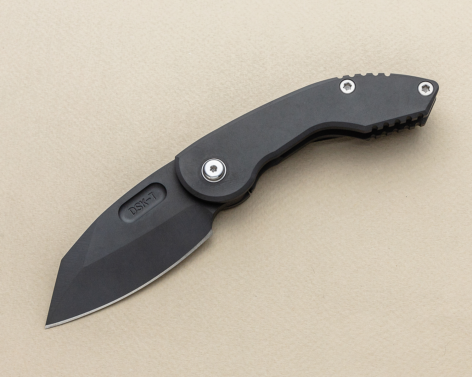 DSK Tactical Custom Compact VX Folding Knife 3" CPM-154 Black PVD Blade ...