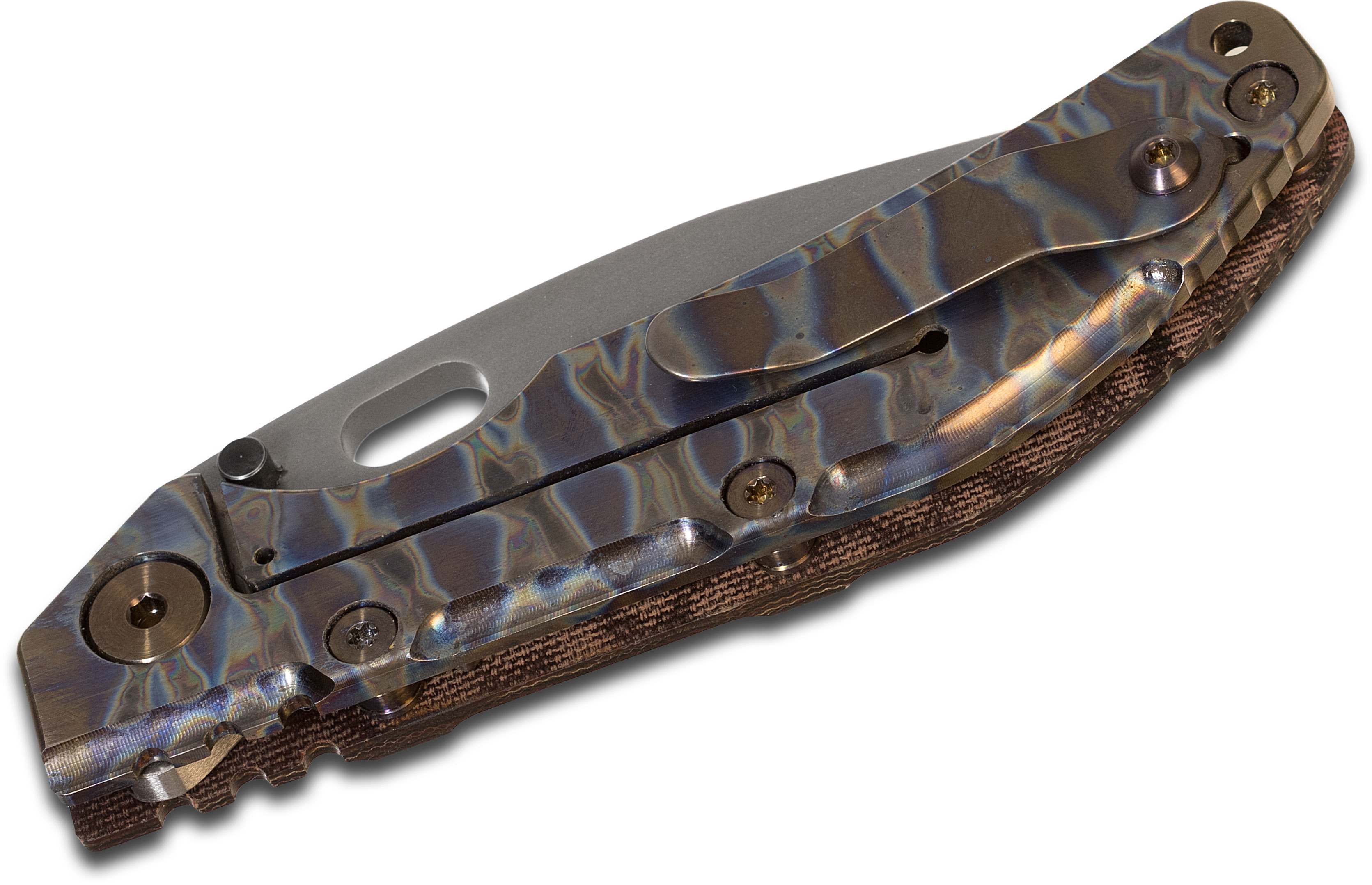 Duane Dwyer Custom BBN-L Folding Knife 4" CD#1 Hand-Rubbed Satin Bowie ...