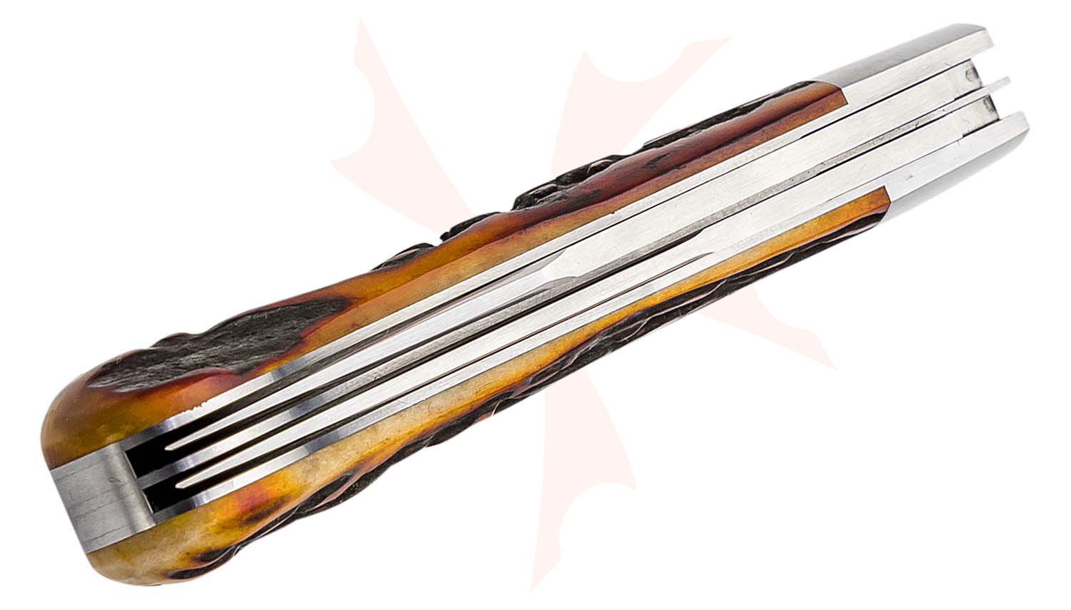 Jim Dunlap Custom Two-Blade Saddlehorn Trapper Traditional Folding ...