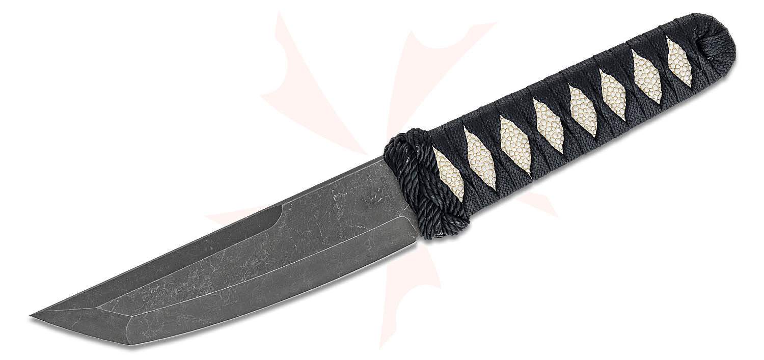 Sam Eddleman Custom AP Tanto Fixed Blade Knife 5" N690 Acid Washed ...