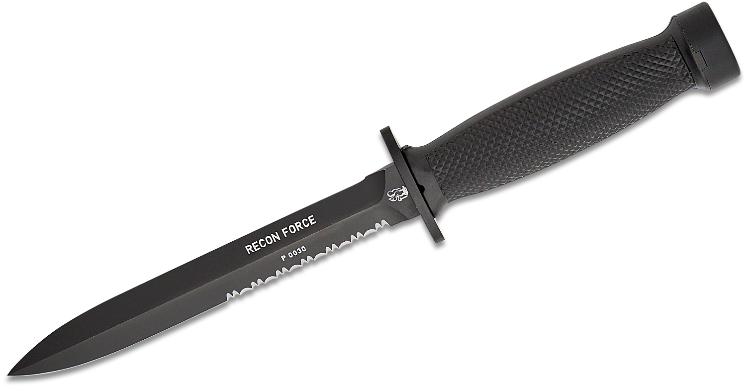 Eickhorn Solingen Recon Force Dagger 6.69" 55Si7 Black Double Edge ...