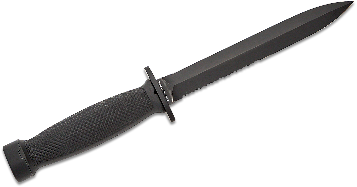 Eickhorn Solingen Recon Force Dagger 6.69" 55Si7 Black Double Edge ...