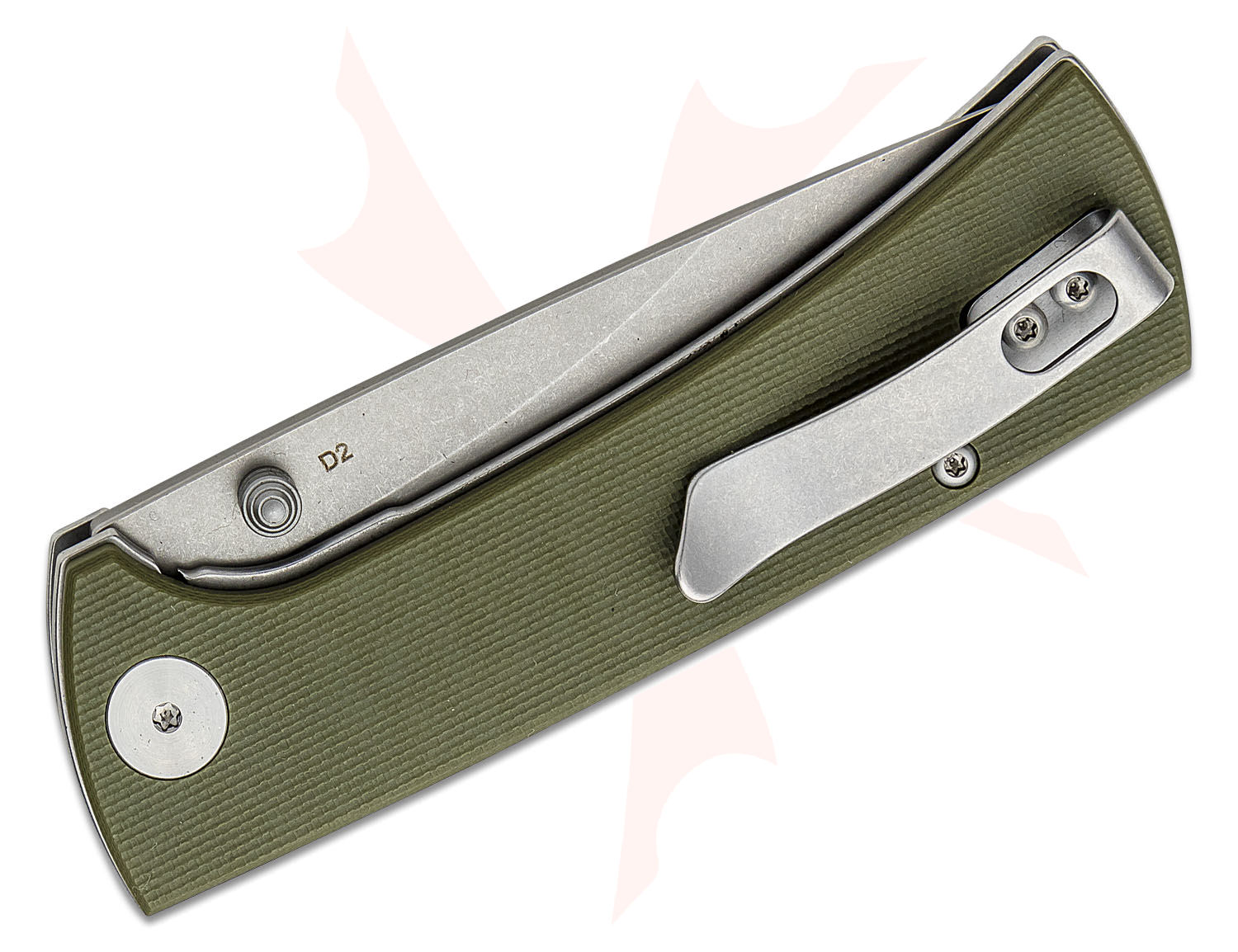 EIKONIC Knives Chaves RCK9 Folding Knife 3.06" D2 Stonewashed Drop ...