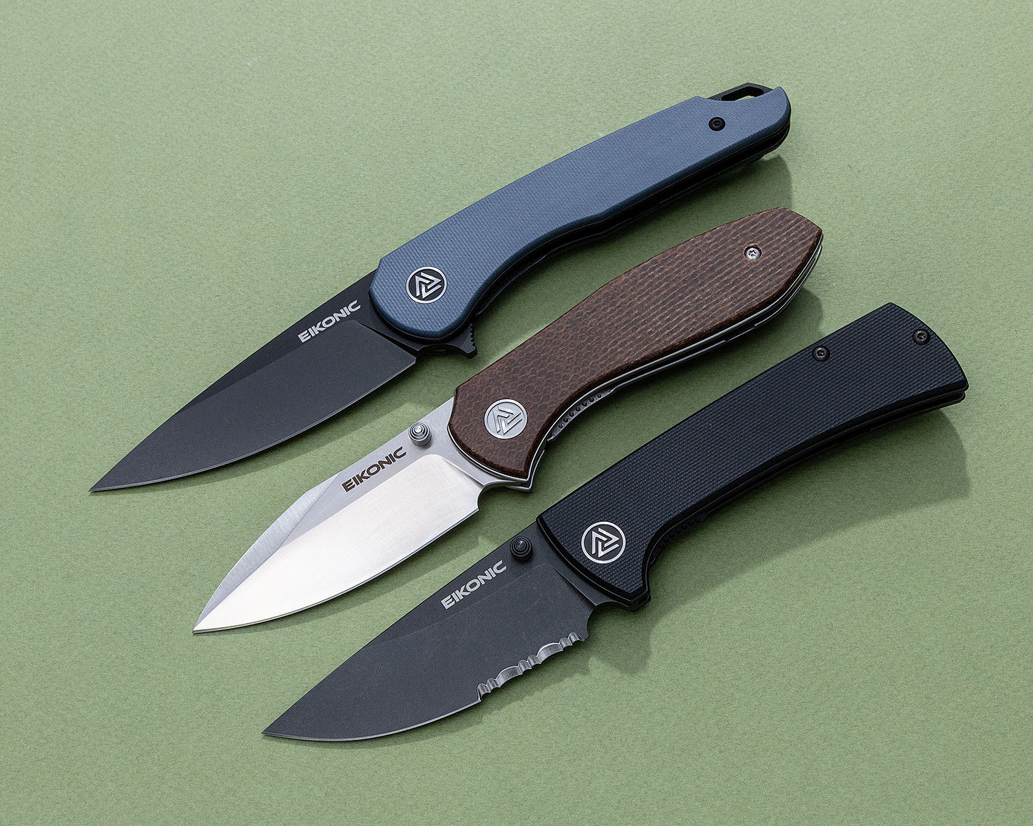 EIKONIC Knives Jonas Iglesias Kasador Folding Knife 3.06" D2 Satin Drop ...